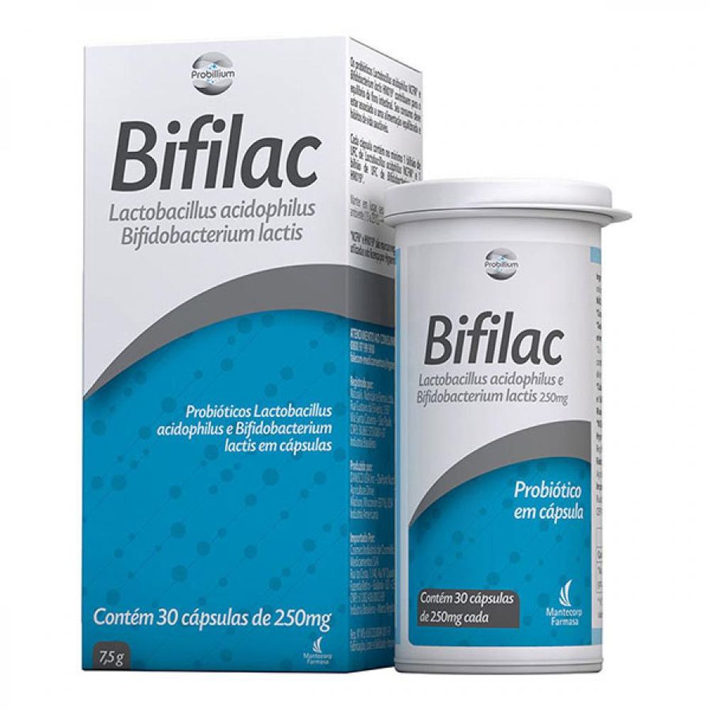 Bifilac 250mg Com 30 Cápsulas - farmagora