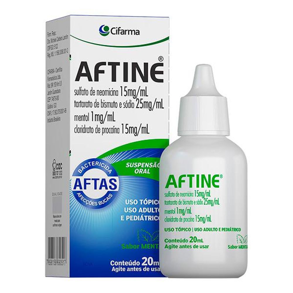 Aftine Suspensão Oral Gotas 20ml - farmagora