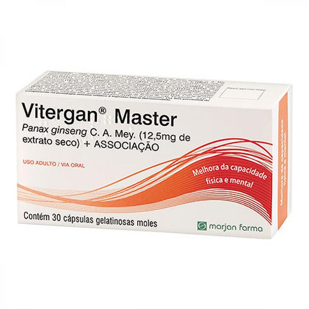 Vitergan Master Com 30 Cápsulas - farmagora