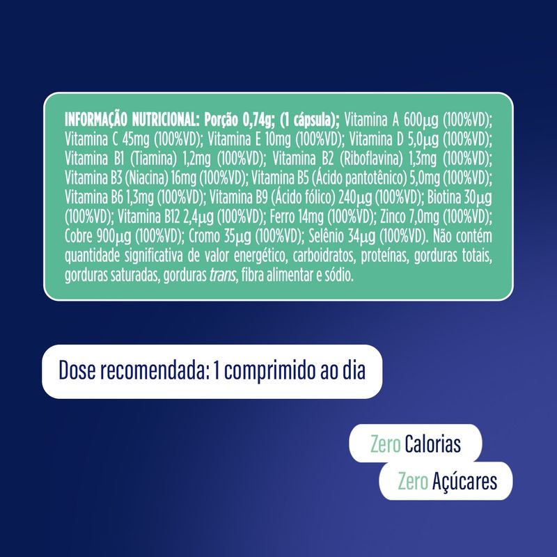 MULTIVITAMINICO NEO QUIMICA CABELOS E UNHAS 60 CAPSULAS - farmagora