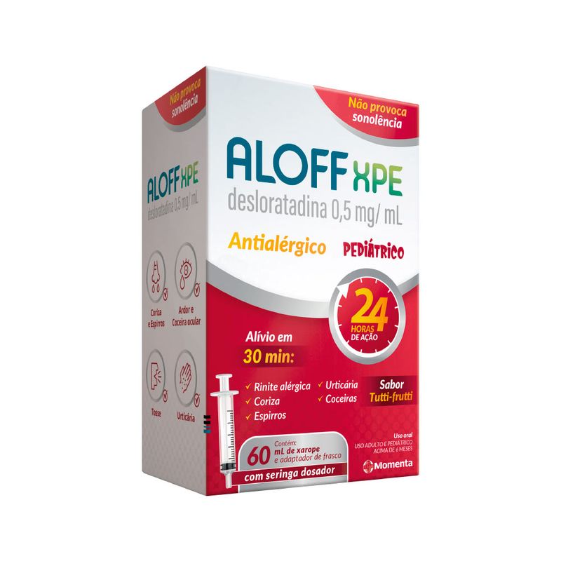 Aloff Xpe 60ml Xarope 0,5mg/ml Tutti Frutti - farmagora