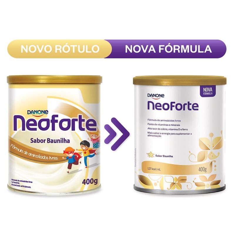 Suplemento Infantil Neoforte Baunilha 400g Danone - farmagora
