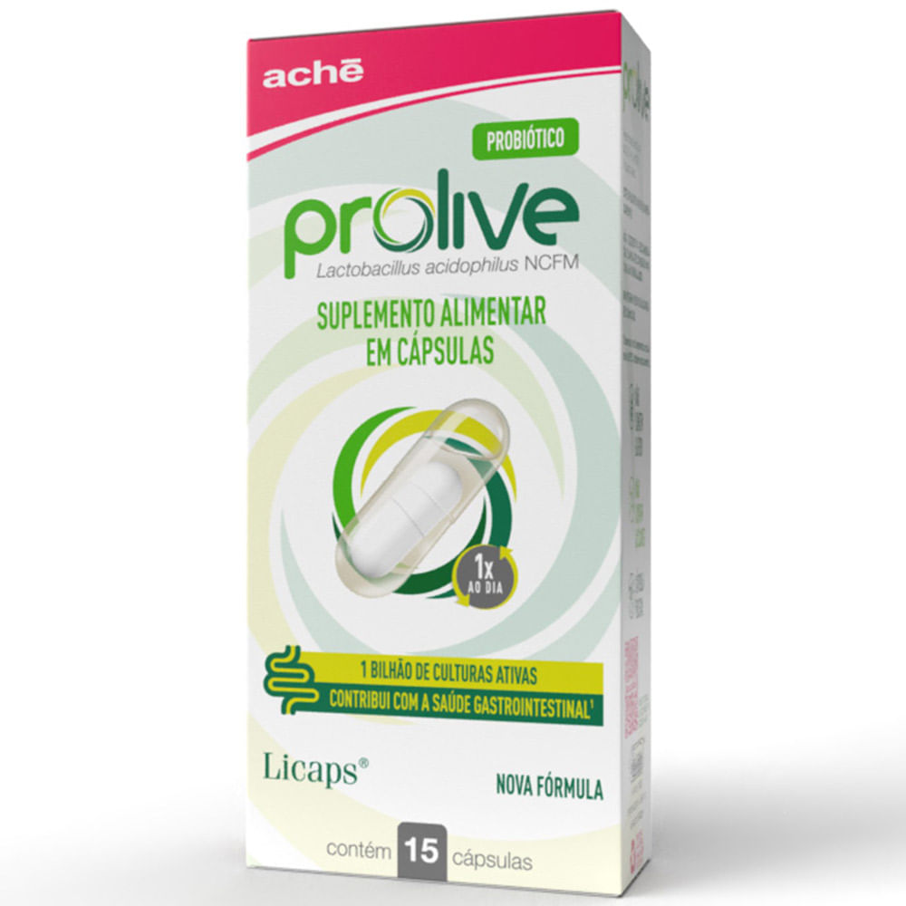 Prolive 55mg Com 15 Capsulas - farmagora
