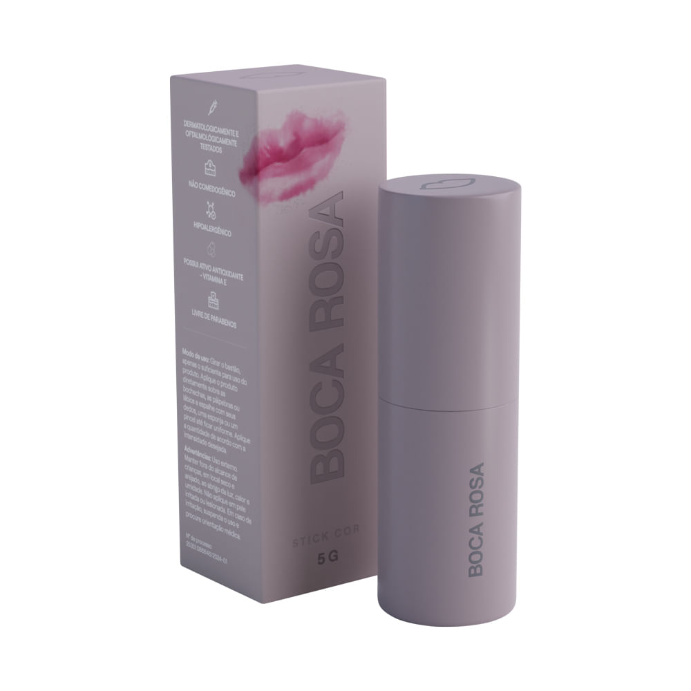 Blush Boca Rosa Stick Cor 5gr Vix - farmagora