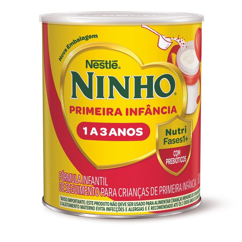 Formula Infantil Ninho Fases 1+ Primeira Infancia 1 A 3 Anos 800g ...