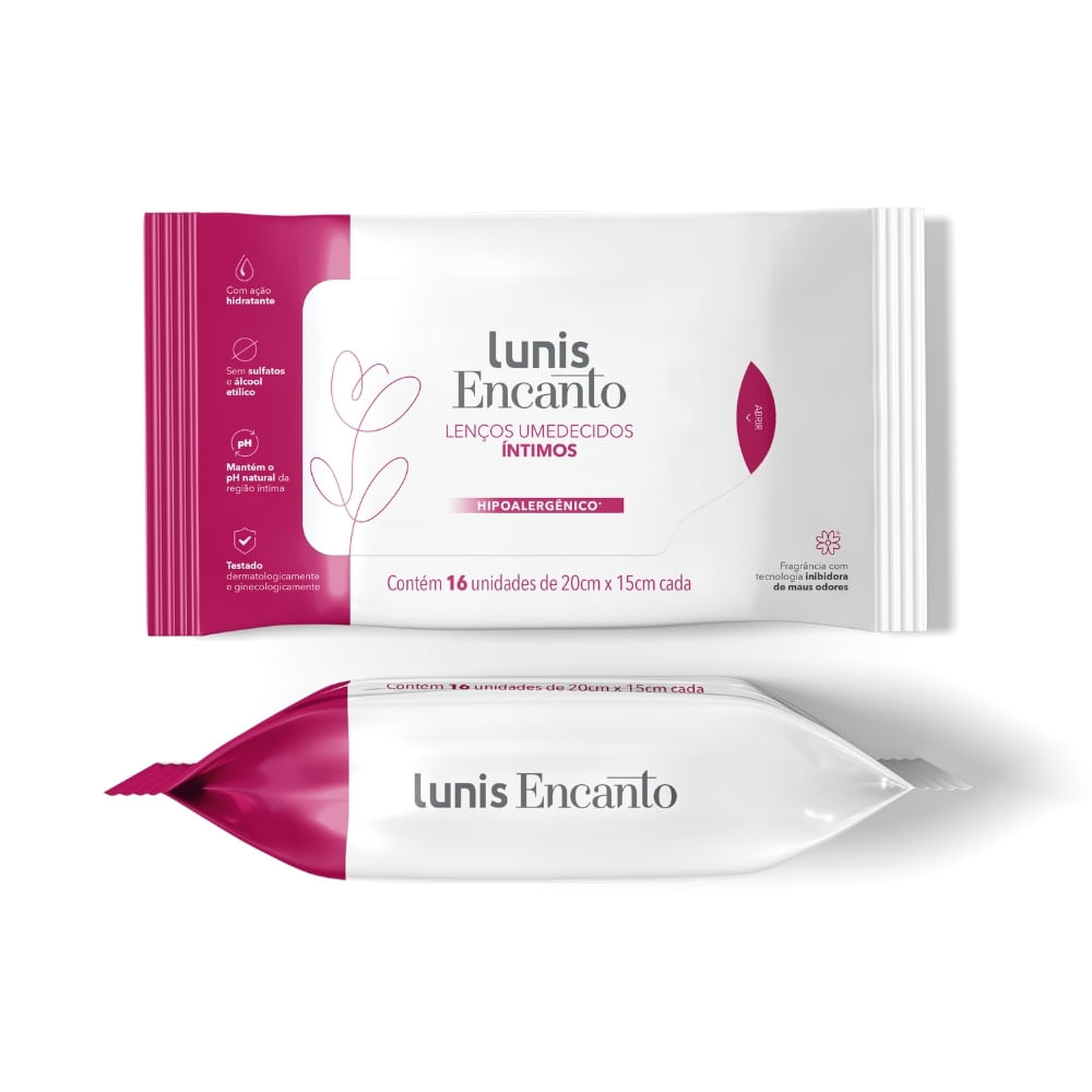 Lenco Lunis Encanto Intimo Com 16 Unidades - farmagora